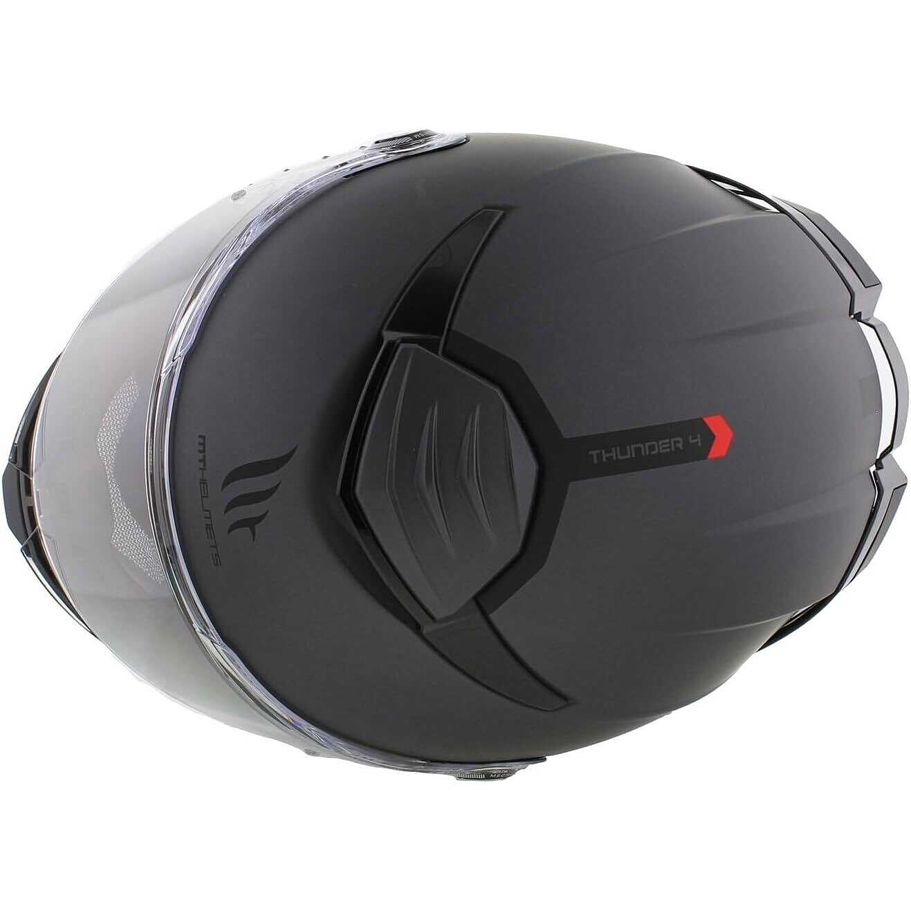 Full Face Motorcycle Helmet Mt Helmets THUNDER 4 Sv SOLID A12 Matt Grey ...