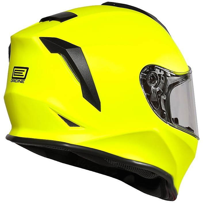 Full Face Motorcycle Helmet Origin DINAMO KIDS Solid Yellow Fluo For ...