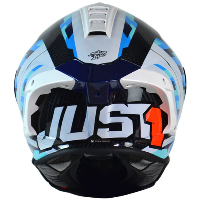 Full Face Racing Motorcycle Helmet Just1 J-GPR Replica De Rosa White ...
