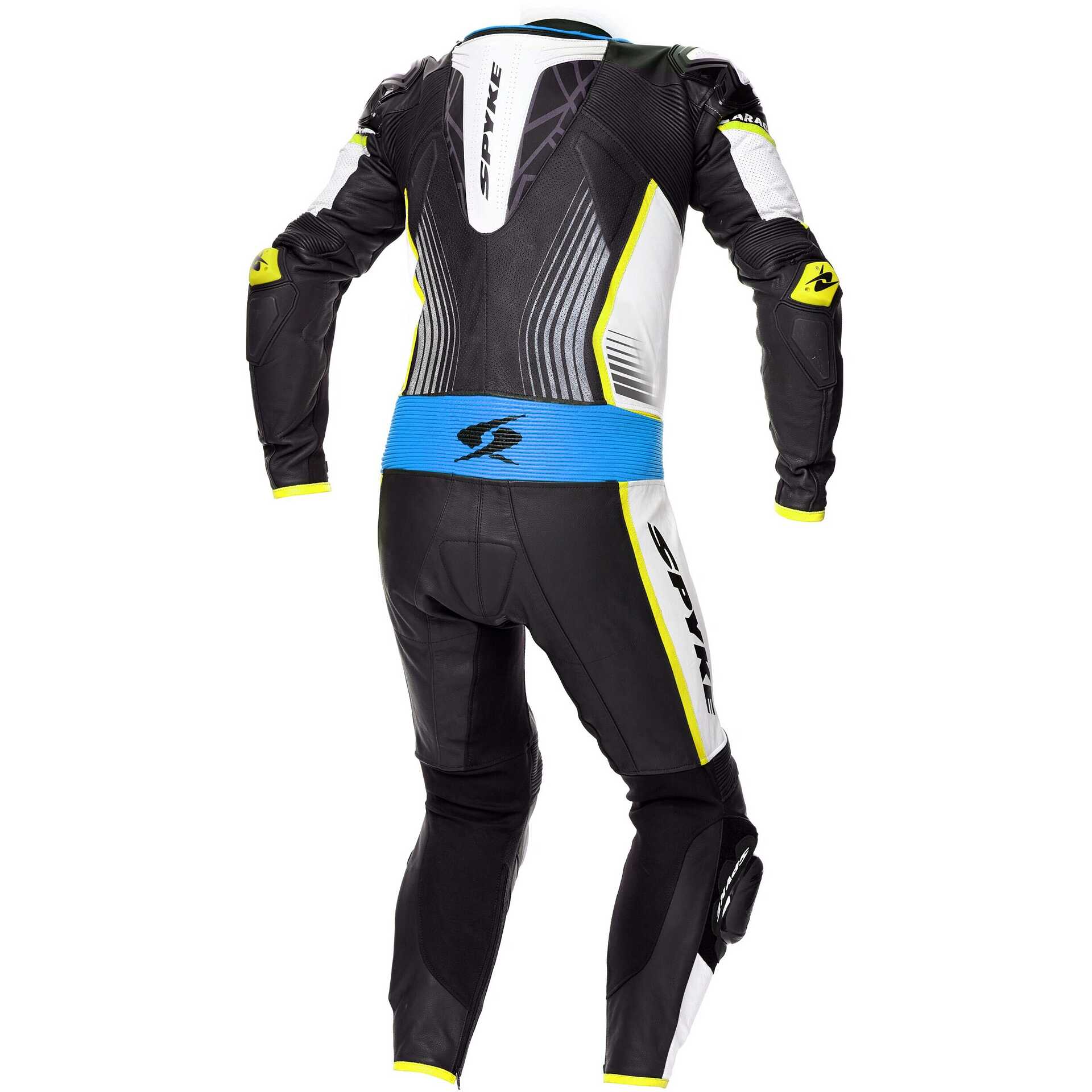 Full Leather Motorcycle Suit Spyke ARAGON RACE Black For Sale Online ...