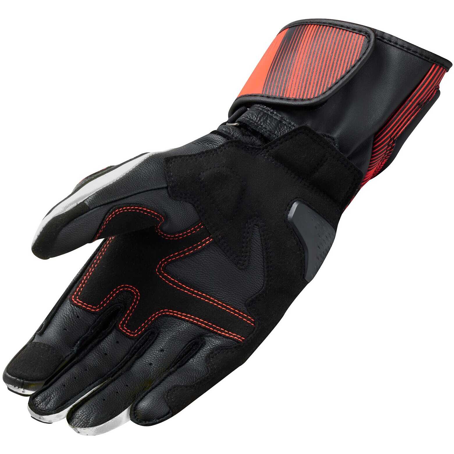 Gants de moto en cuir Rev'it METIS 2 Noir Rouge Fluo Vente en Ligne ...