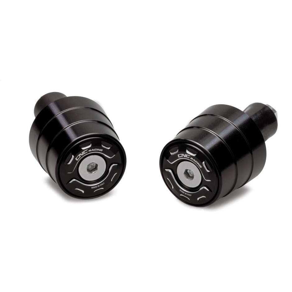 GEAR CM238 Two-Tone CNC Racing Handlebar Weights Black Silver For Sale ...