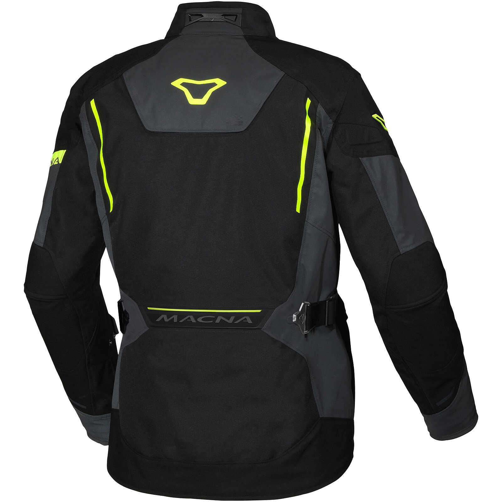 Giacca Moto Macna Mundial Night Eye Grigio Nero fluo Giallo Vendita ...