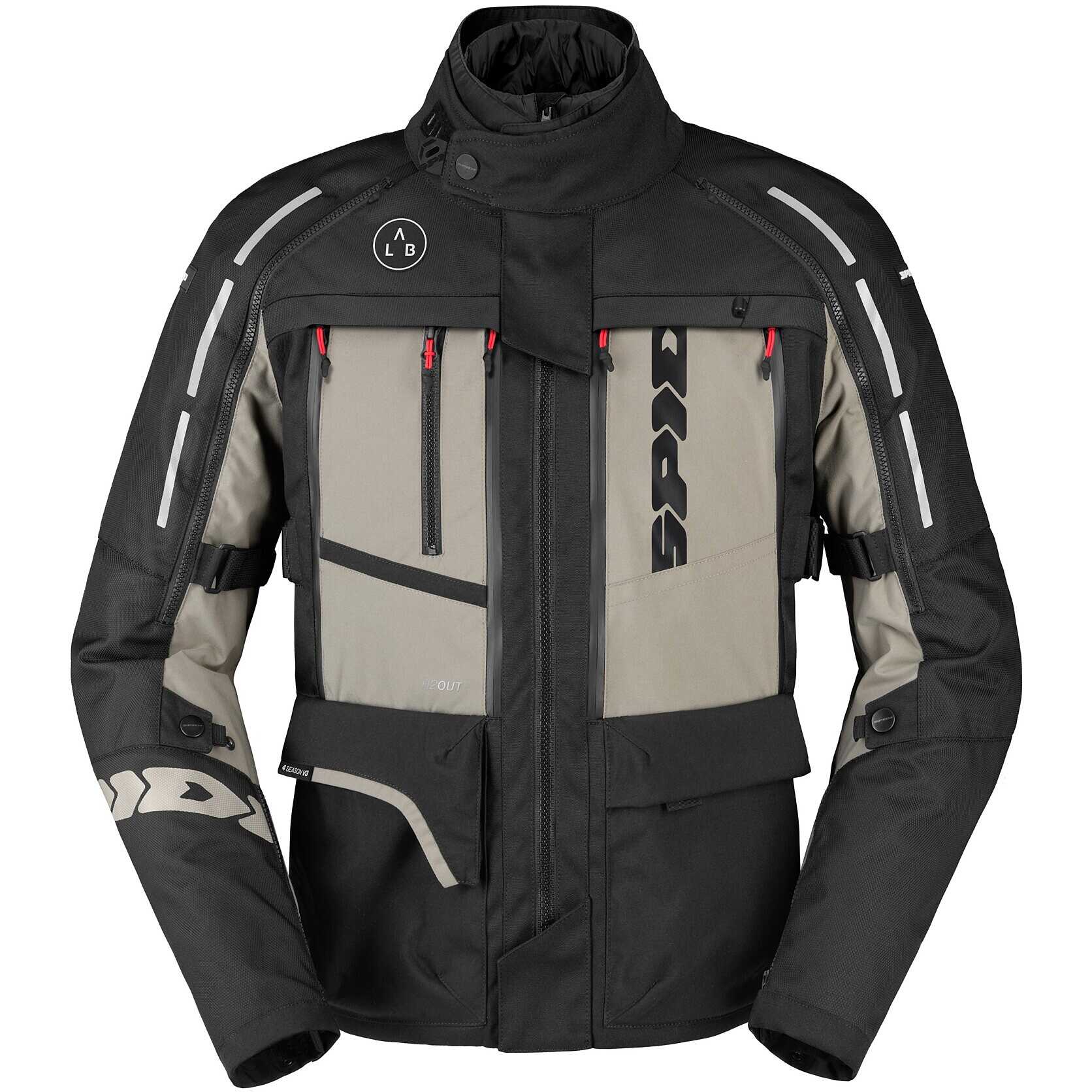 Giacche Moto Tessuto Spidi 4 SEASON V3 Fango Vendita Online - Outletmoto.eu