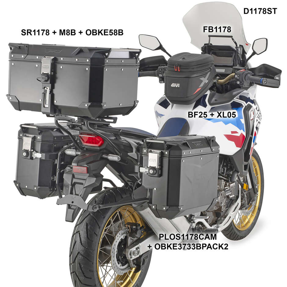 Givi PLOS1178CAM PL ONE-FIT Right Side Notched Side Frames for CRF1100L ...