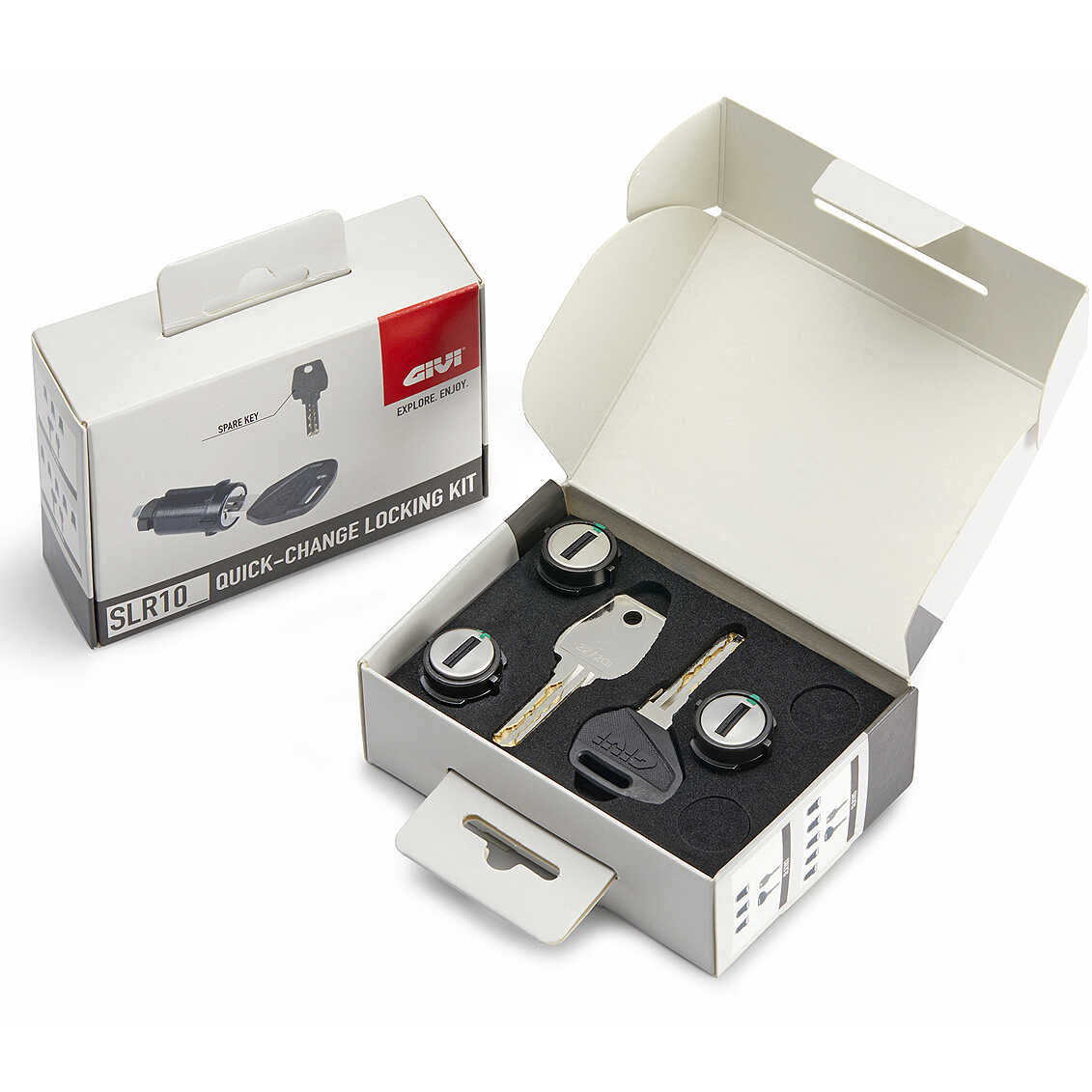 Givi SLR103 SMART SECURITY LOCK Lock Unification Kit For 2 Suitcases ...