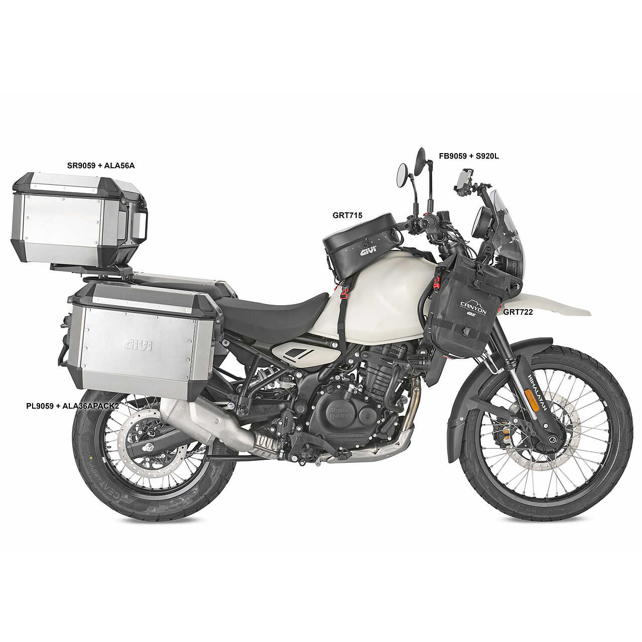 Givi SR9059 Monokey or Monolock Top Case Rear Rack For ROYAL ENFIELD ...