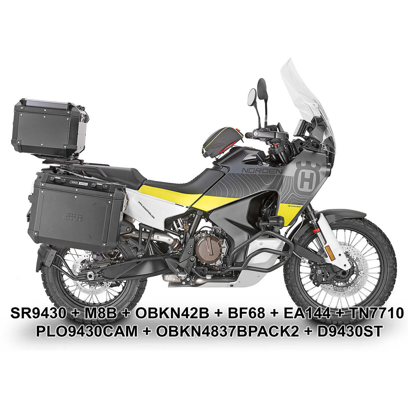 Givi SR9430 Monokey or Monolock Rear Rack for HUSQVARNA Norden 901 (22 ...