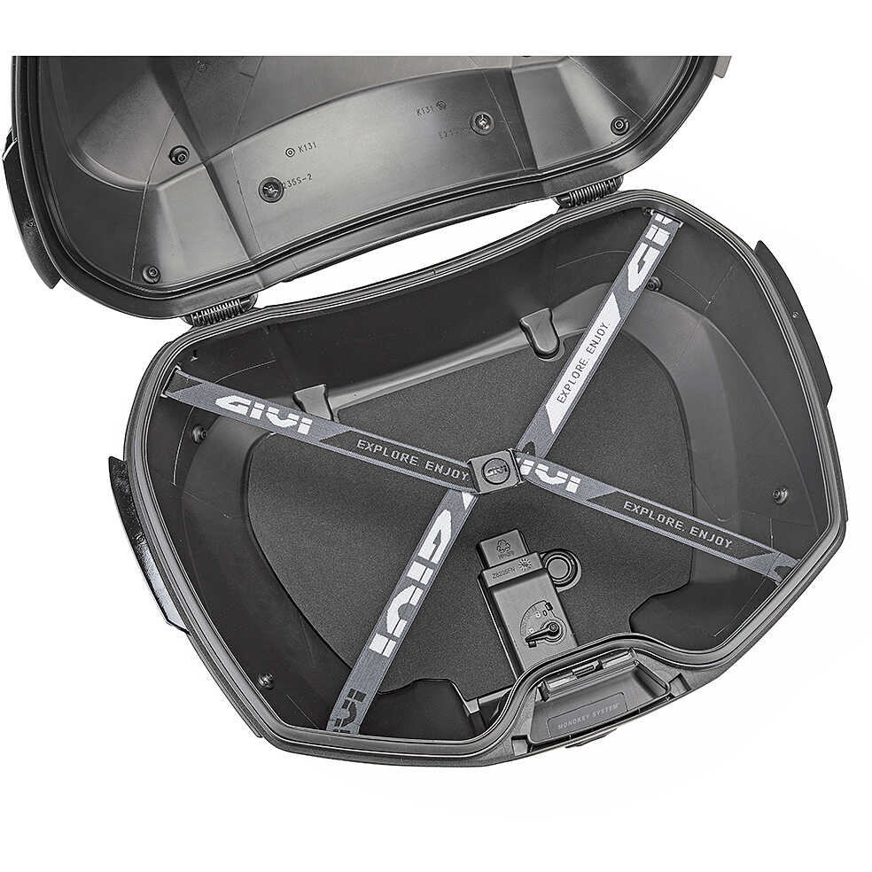 Givi V49 AIR Monokey Motorcycle Top Case Black Red Reflector For Sale Online - Outletmoto.eu