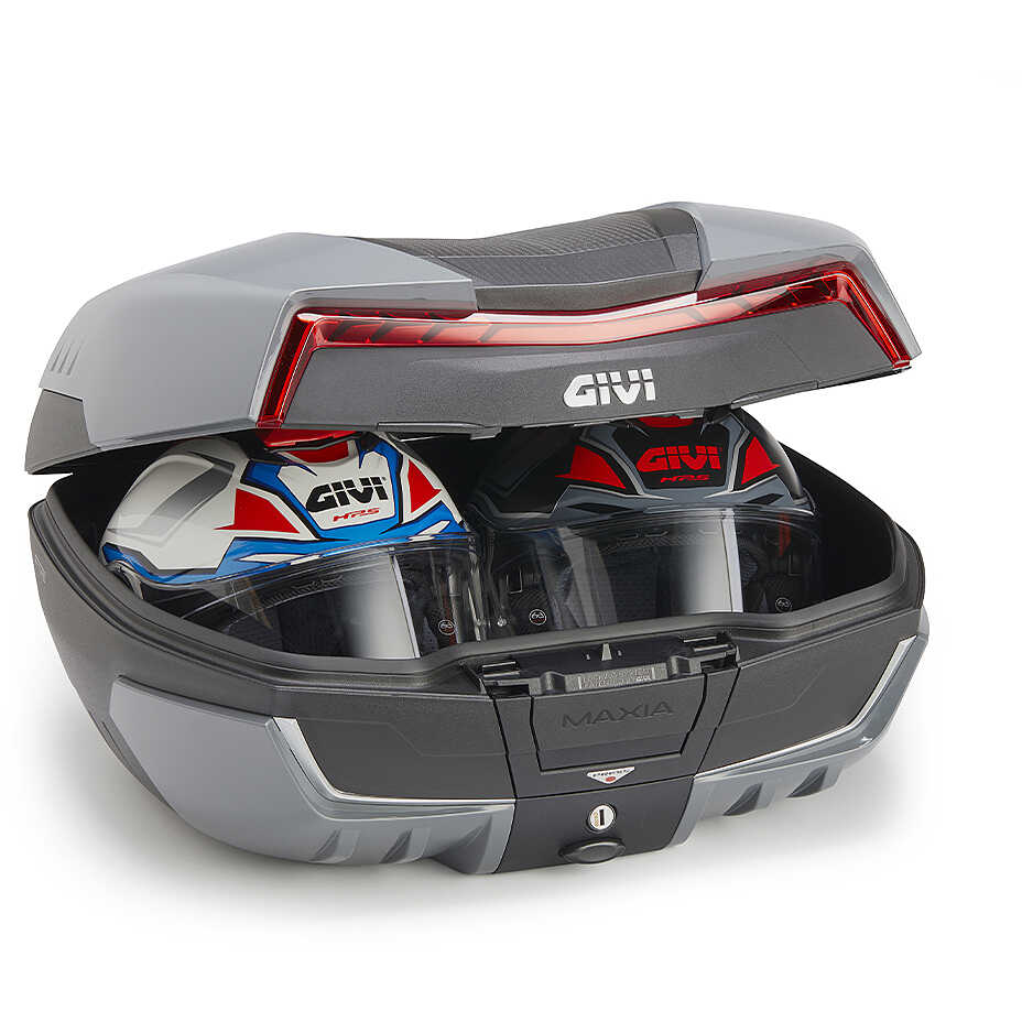 Givi V58NNG MAXIA5 Monokey Motorcycle Top Case Grey Red Reflector For Sale Online - Outletmoto.eu
