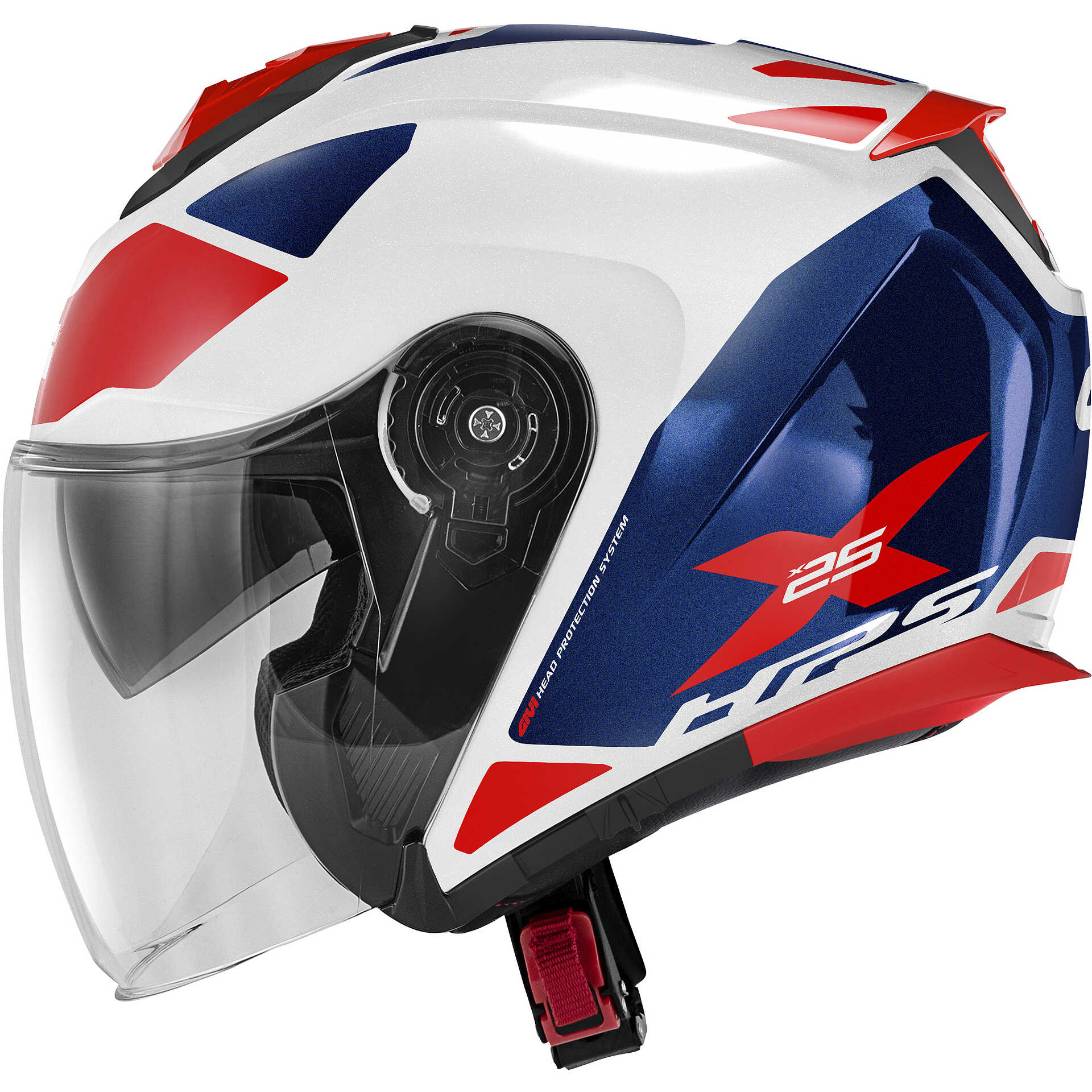 Givi X.25 TARGET Jet motorcycle helmet White Blue Red For Sale Online ...