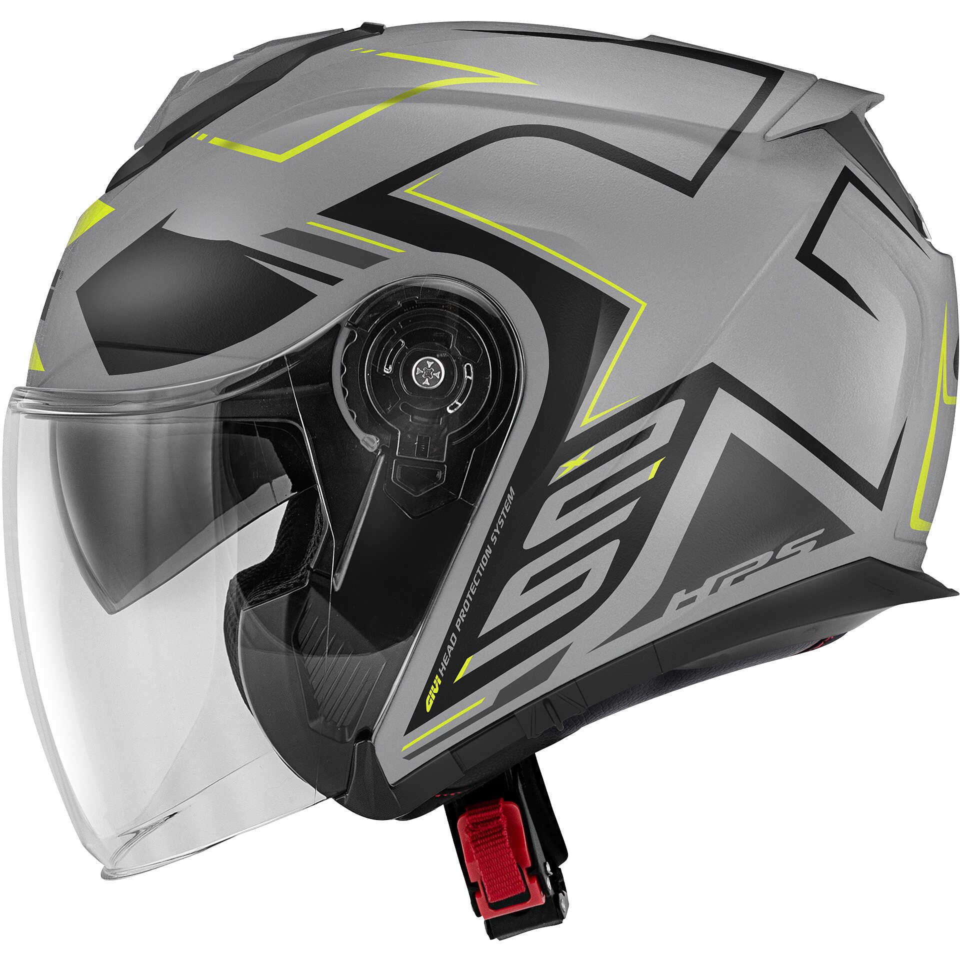 Givi X.25F TRACE Jet motorcycle helmet Gray Black Yellow For Sale ...