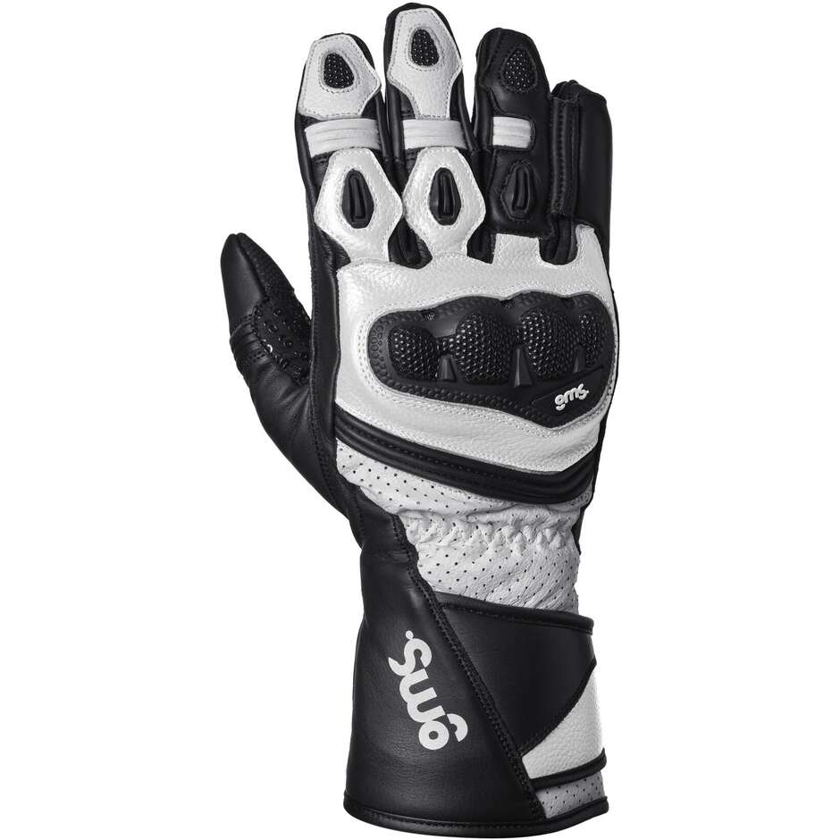 Gms Motorcycle Gloves GR-1 SF Gloves Black White For Sale Online ...