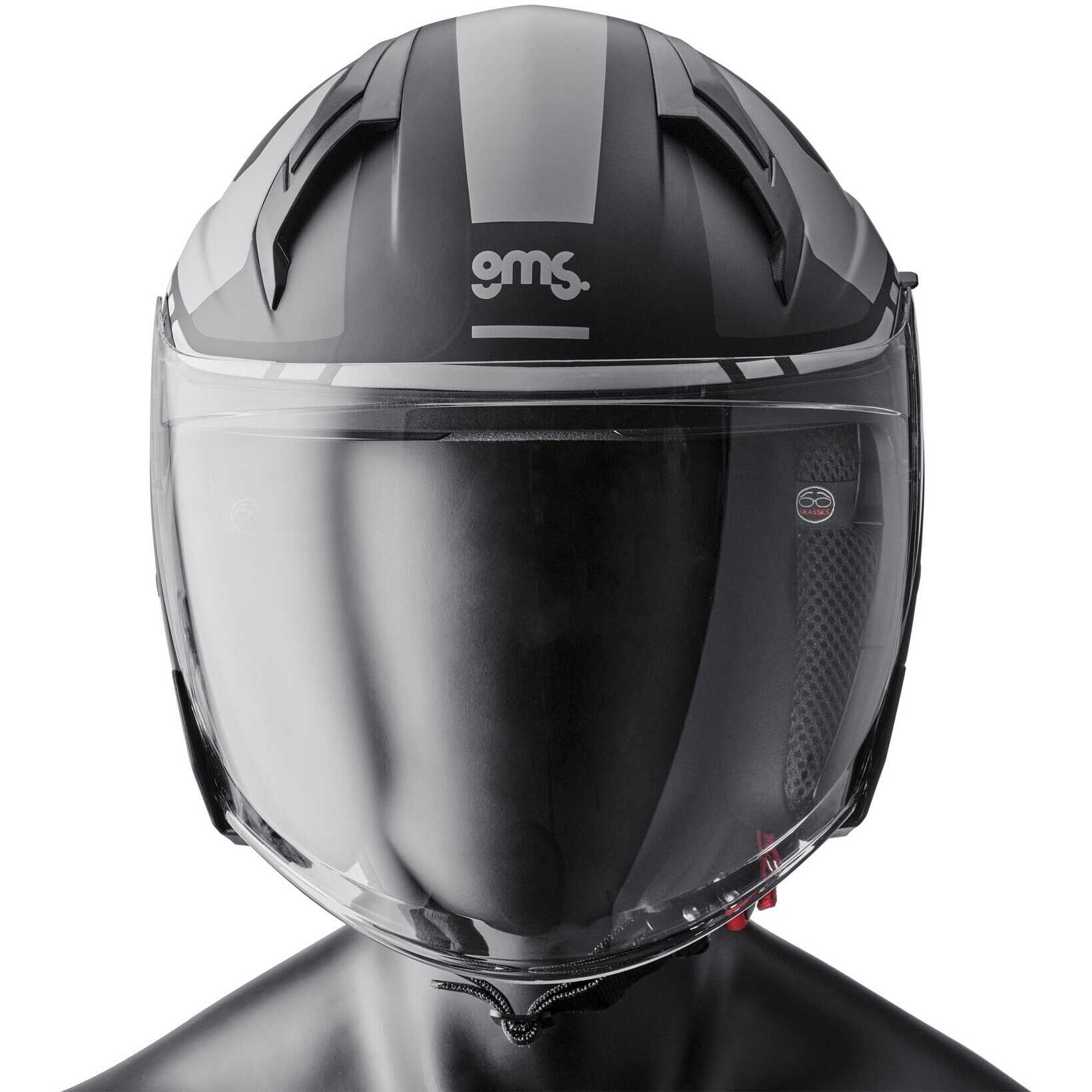 Gms Vectus Graphic Jet Motorcycle Helmet Black Grey For Sale Online ...