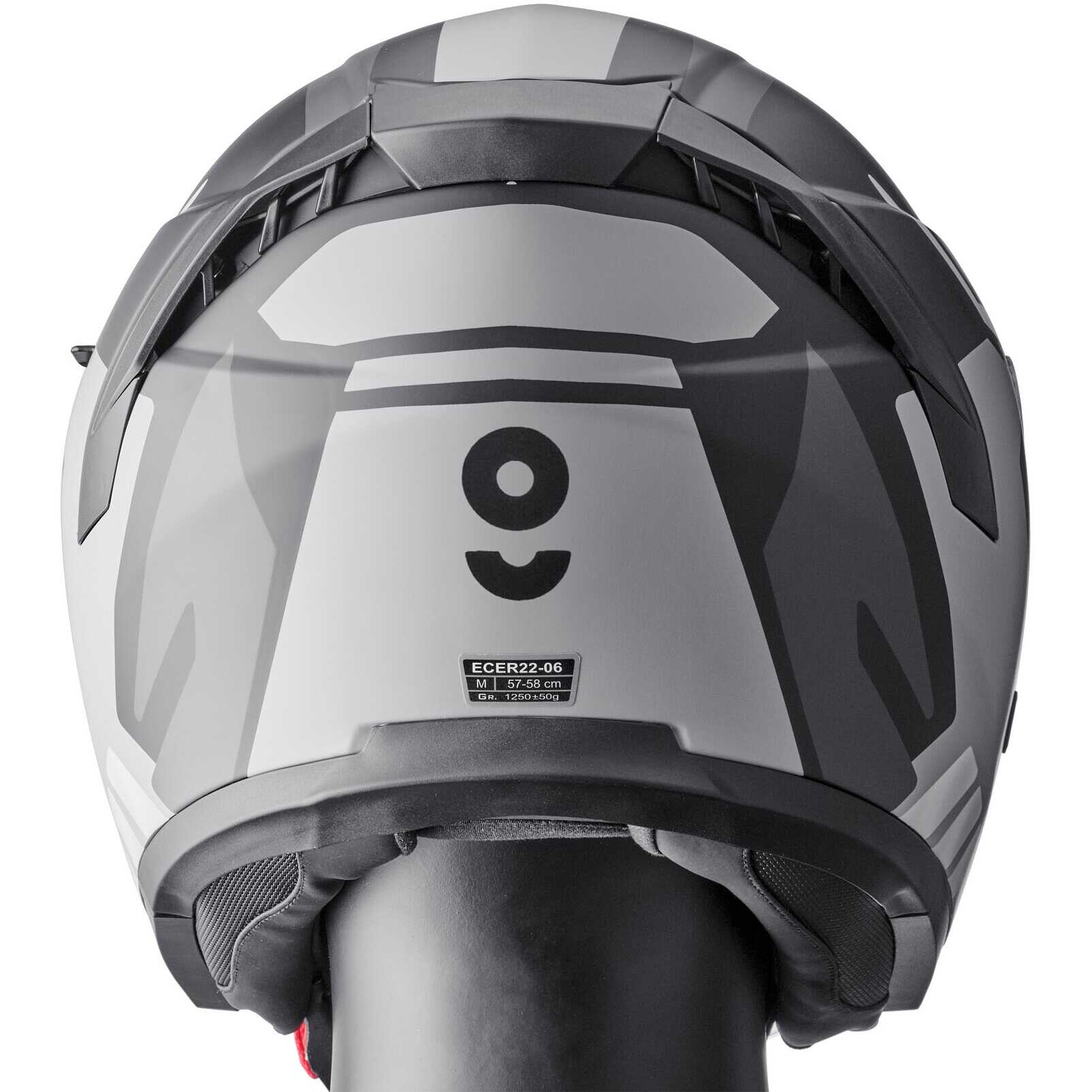 Gms Vectus Graphic Jet Motorcycle Helmet Black Grey For Sale Online ...