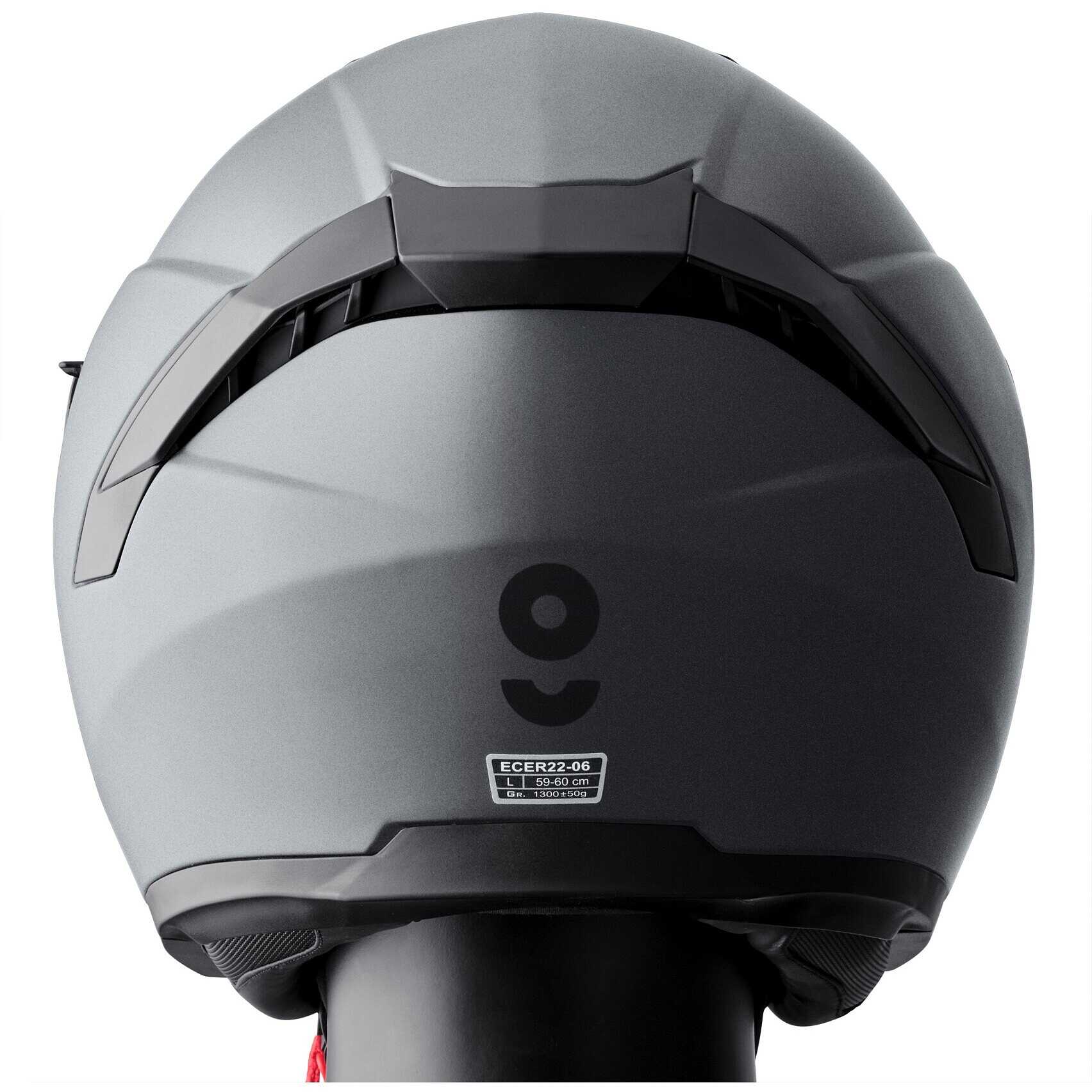 Gms Vectus Matt Titanium Jet Motorcycle Helmet For Sale Online ...