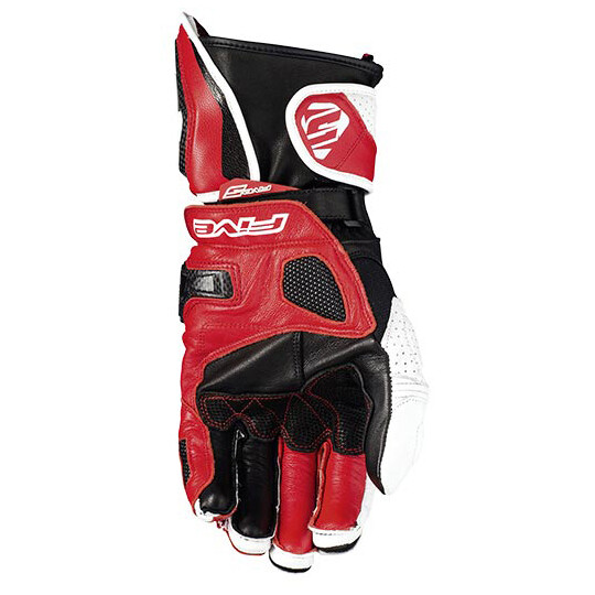 Guanti Moto Five RFX1 Bianco Rosso Vendita Online - Outletmoto.eu