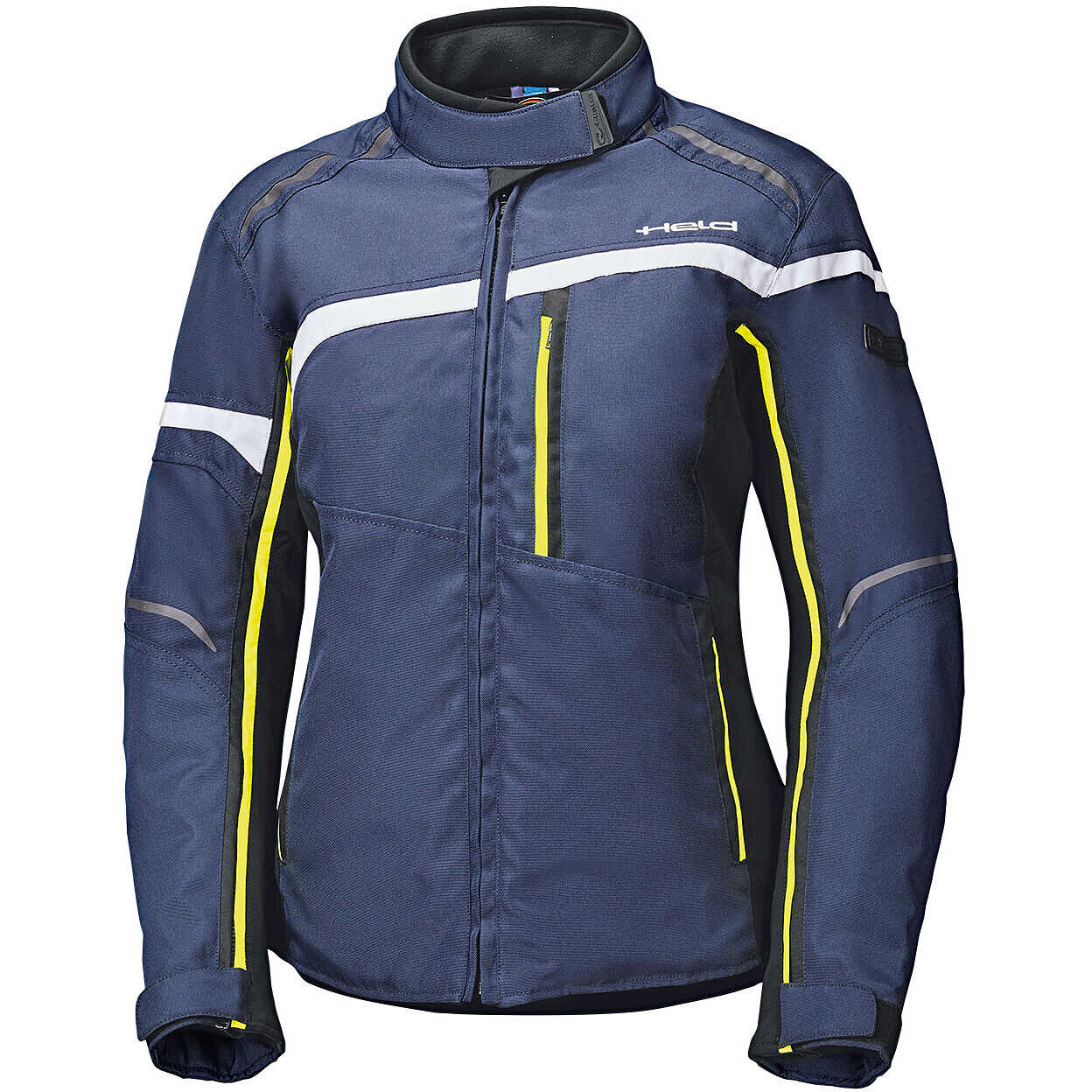 Held Silara Women's Motorcycle Jacket, Blue and Yellow Fluorescent For ...