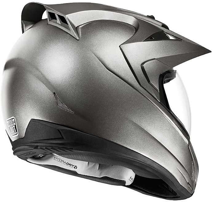 Helm Moto Integral Alle Straßen ICON Variante Mono Titanium poliert ...