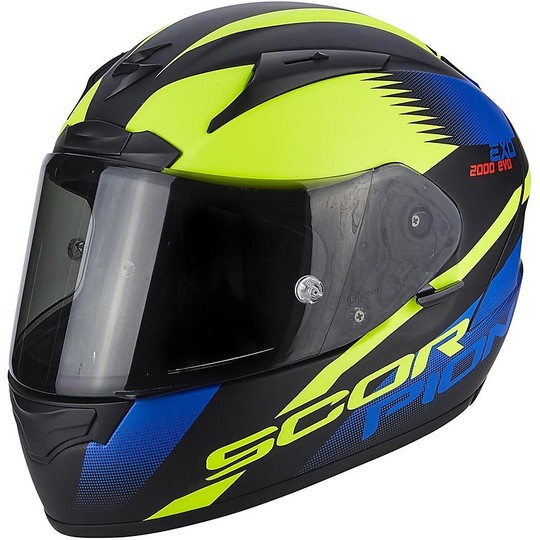 Helm Moto Integral Scorpion Exo-2000 Air Vulkan Alter Matt Schwarz Blau ...