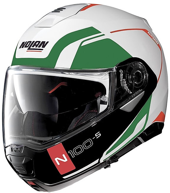 Helm Moto Modular Nolan N-Com N100.5 Consistency 030 Black Metal ...