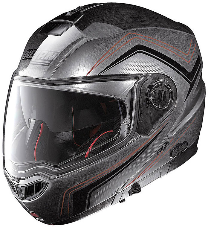 Helm Moto Modular Nolan N104 N-COM Absolute Como 55 verkratzte Chrom ...