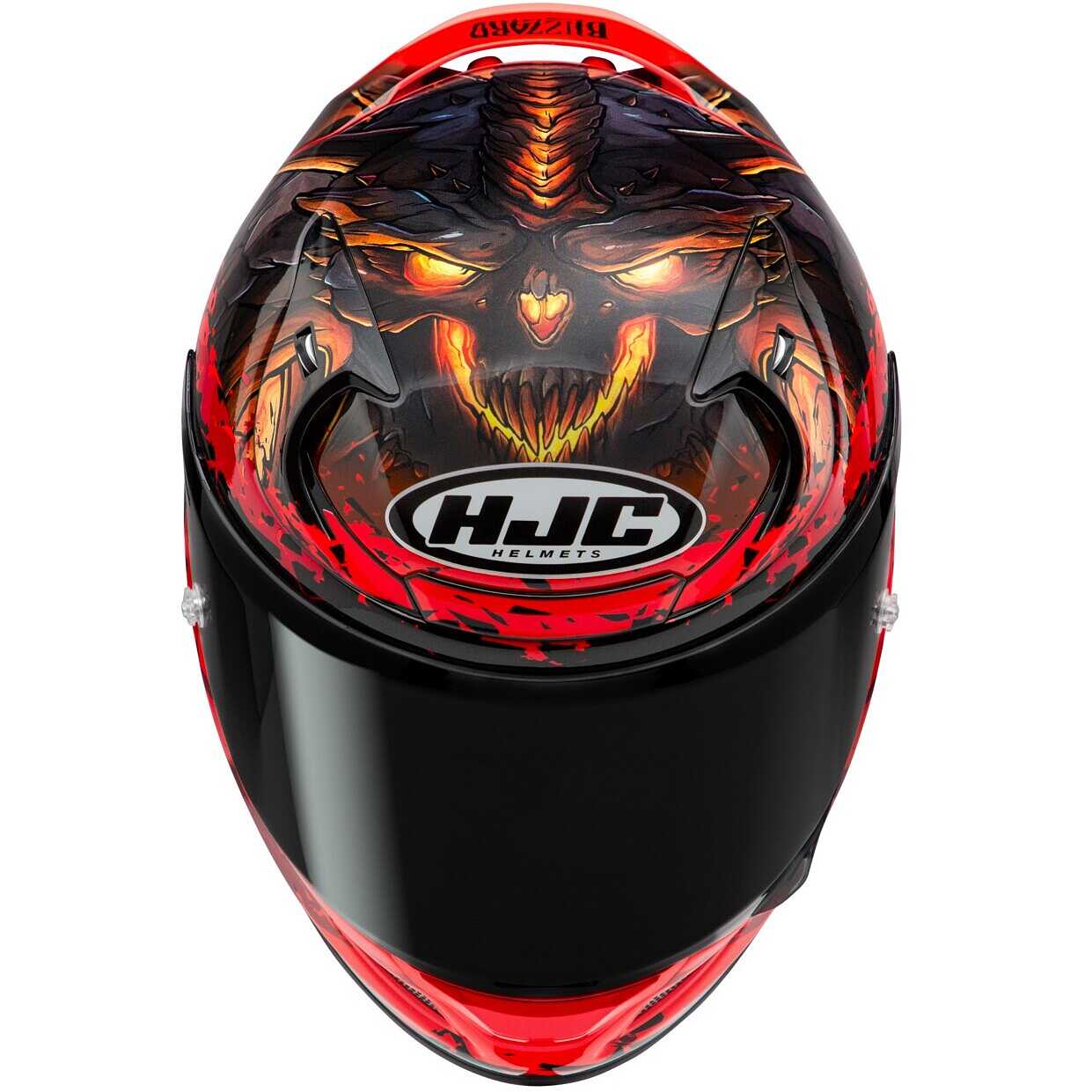Hjc RPHA 12 DIABLO BLIZZARD MC1 Full Face Motorcycle Helmet For Sale ...