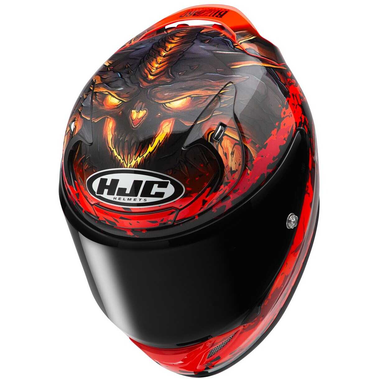 Hjc RPHA 12 DIABLO BLIZZARD MC1 Full Face Motorcycle Helmet For Sale ...