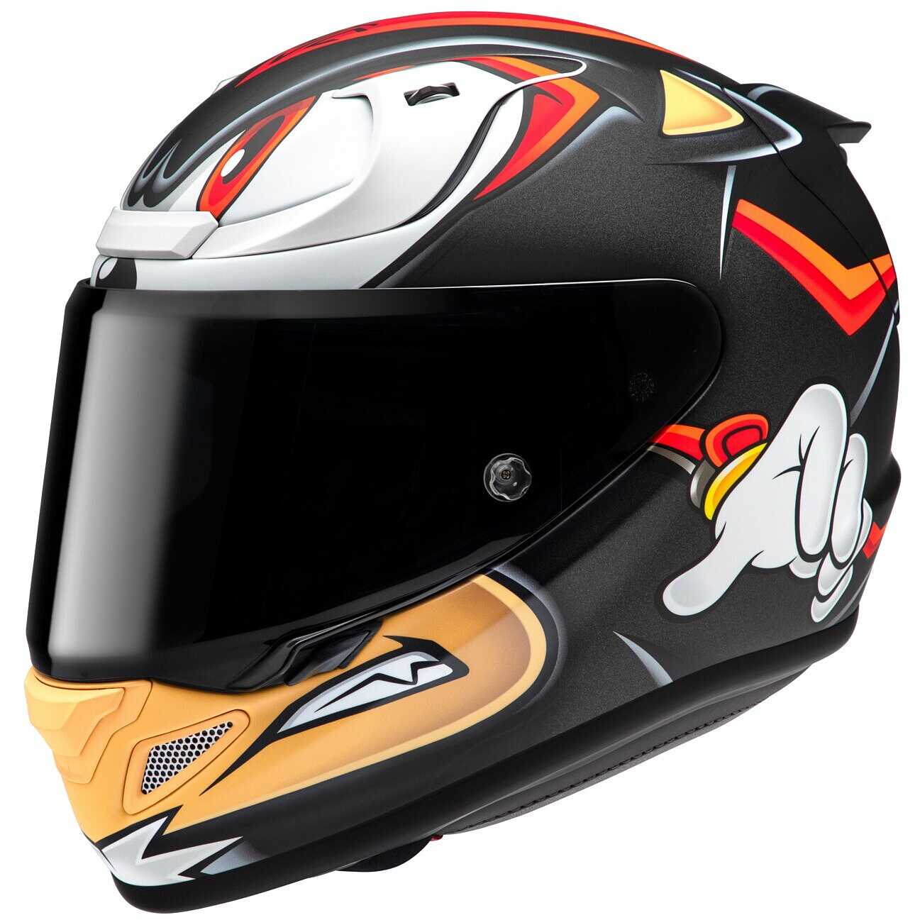 Hjc RPHA 12 SHADOW THE HEDGEHOG MC1SF Integral Motorcycle Helmet For ...