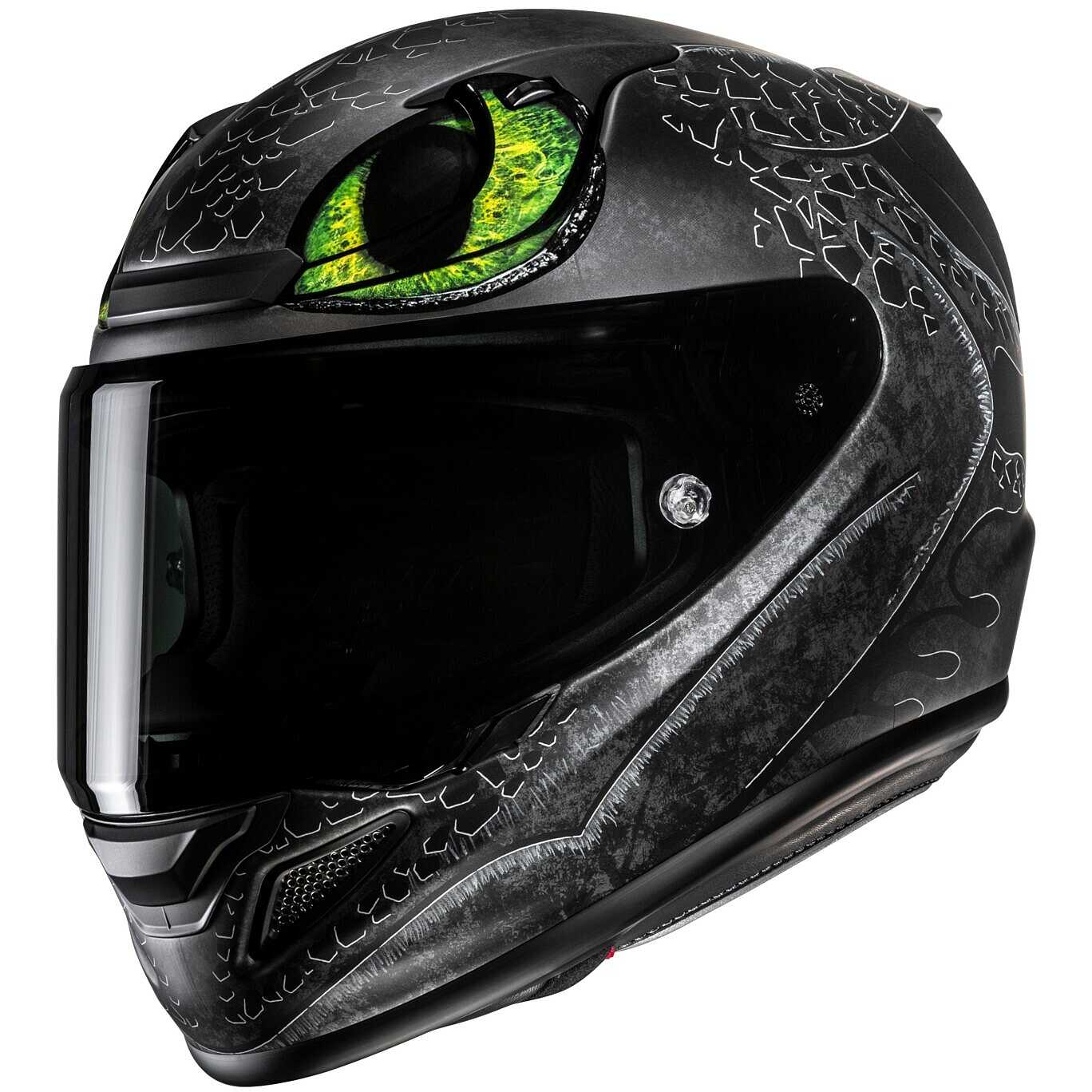 Hjc RPHA12 TOOTHLESS II UNIVERSAL MC4SF Integral Motorcycle Helmet For ...