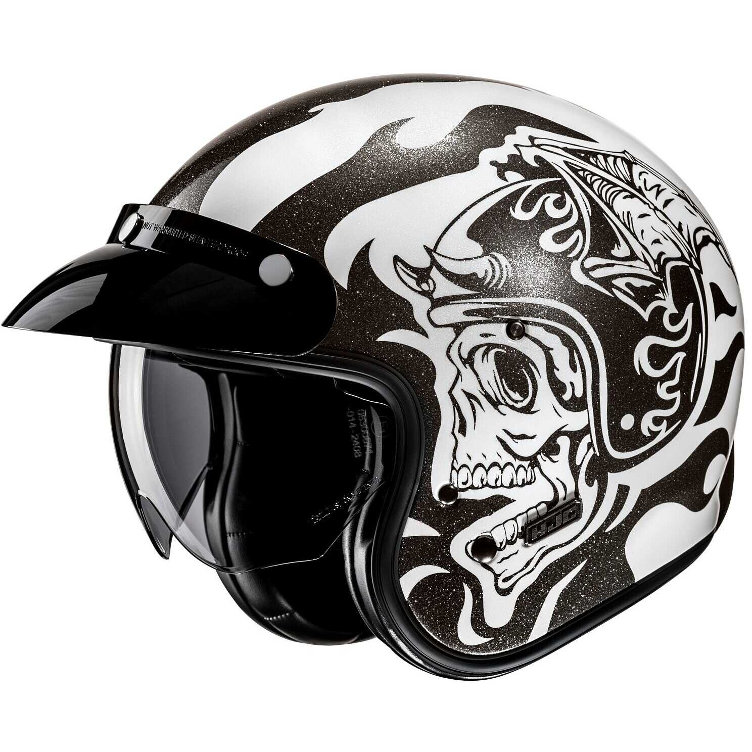 Hjc V31 FLAME MC5 Custom Jet Motorcycle Helmet For Sale Online ...