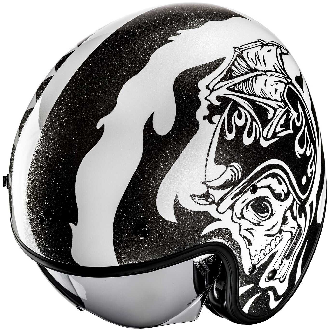 Hjc V31 FLAME MC5 Custom Jet Motorcycle Helmet For Sale Online ...