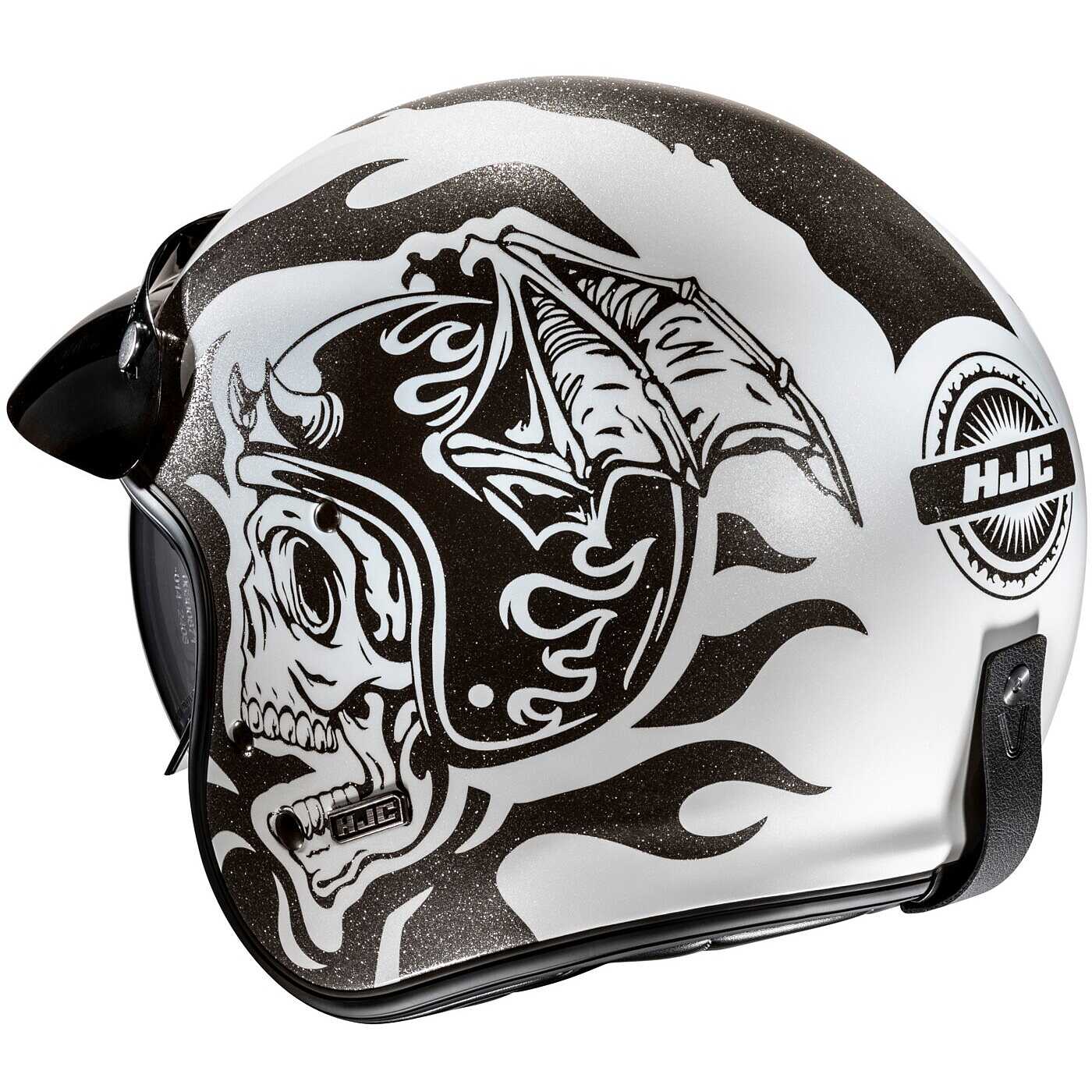 Hjc V31 FLAME MC5 Custom Jet Motorcycle Helmet For Sale Online ...