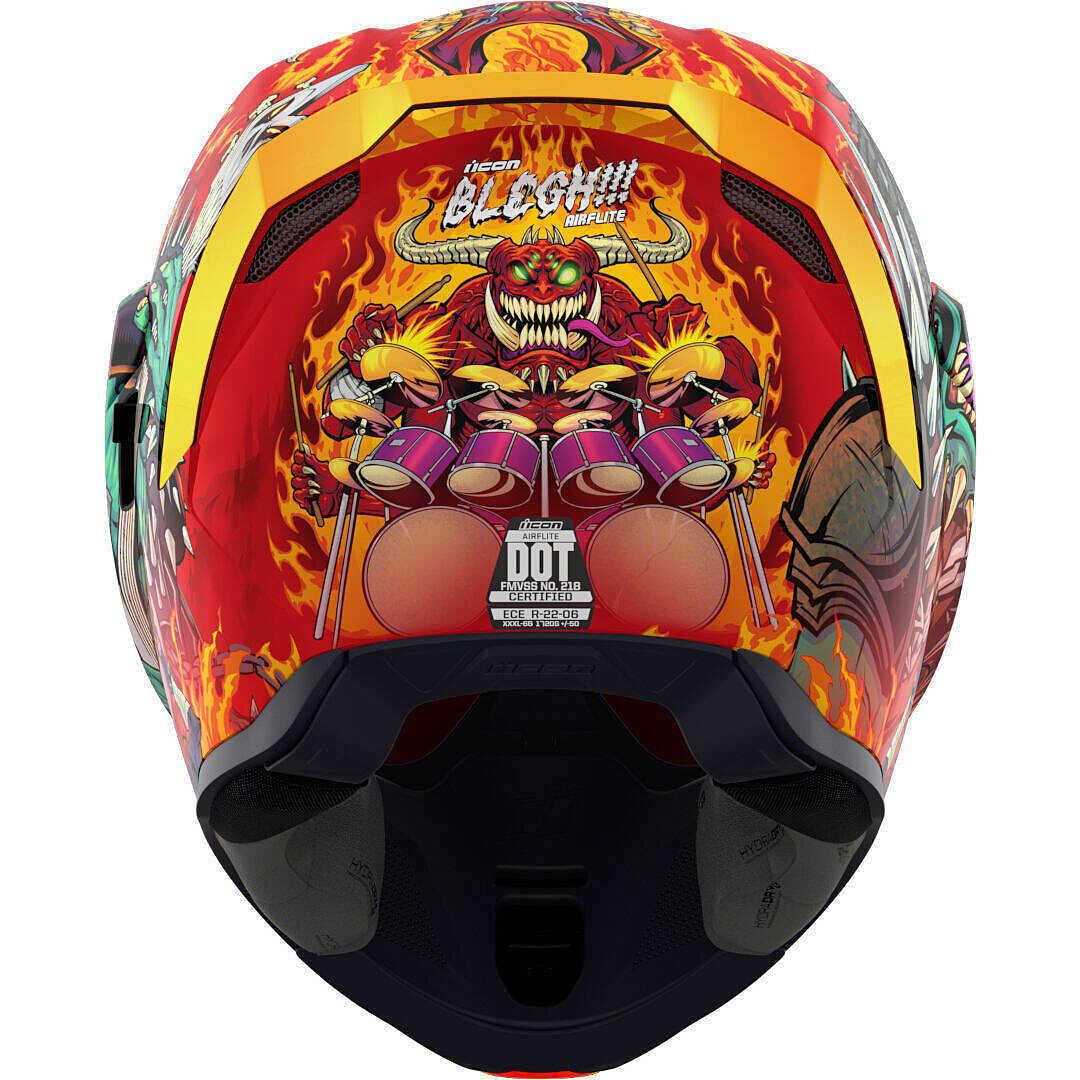Icon AIRFLITE Mips Blegh Multicolor Red Full Face Motorcycle Helmet For ...