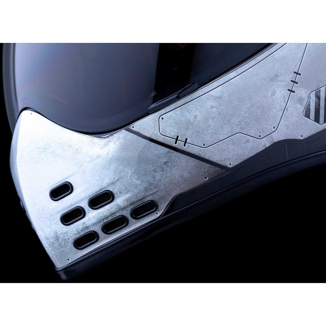 Icon DOMAIN FUTURE Proof Gray Full Face Motorcycle Helmet For Sale ...