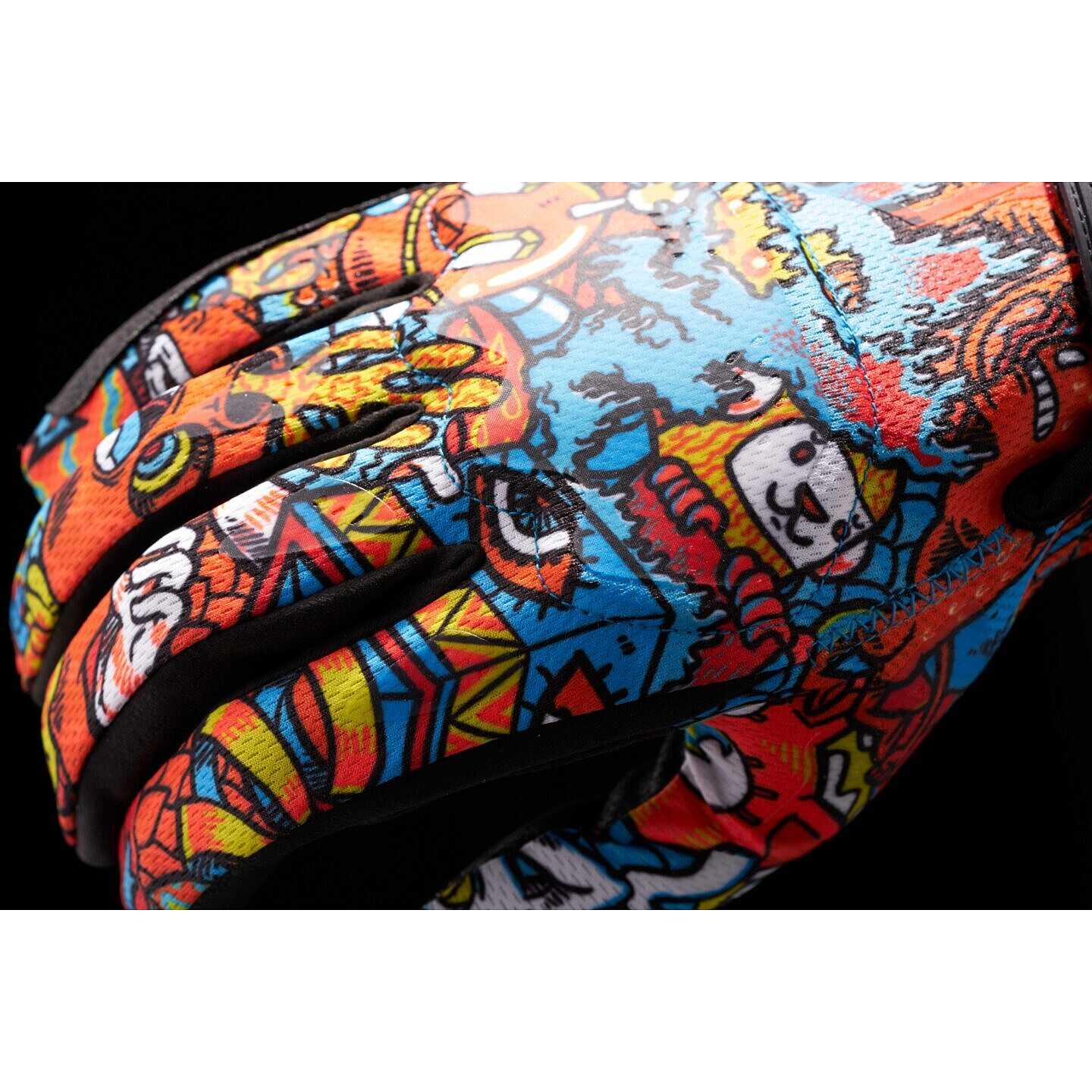 Icon HOOLIGAN REDOODLE Summer Motorcycle Gloves Blue For Sale Online ...