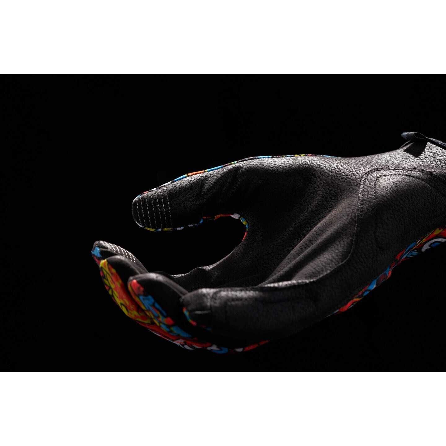 Icon HOOLIGAN REDOODLE Summer Motorcycle Gloves Blue For Sale Online ...