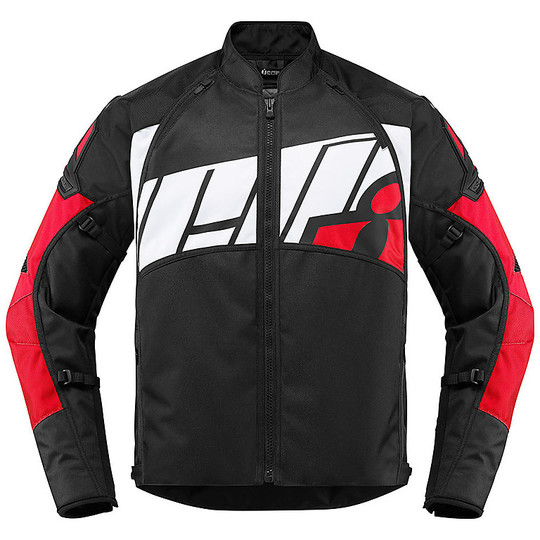 Icon Motorcycle Fabric Vest AUTOMAG2 Black Red For Sale Online ...