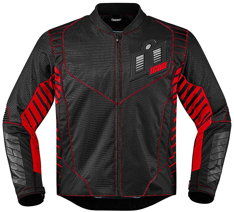 Icon WIREFORM Perforated Motorcycle Jacket Red For Sale Online ...