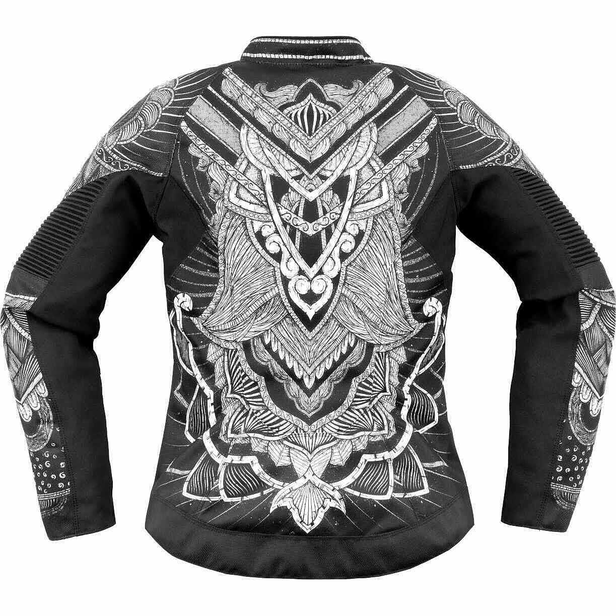 Icon WOMAN OVERLORD3 Noble CE Motorradjacke Schwarz Weiß Online-Verkauf ...