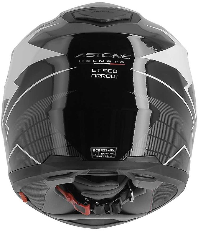 Integral Motorcycle Helmet Astone GT900 Arrow Black White For Sale ...