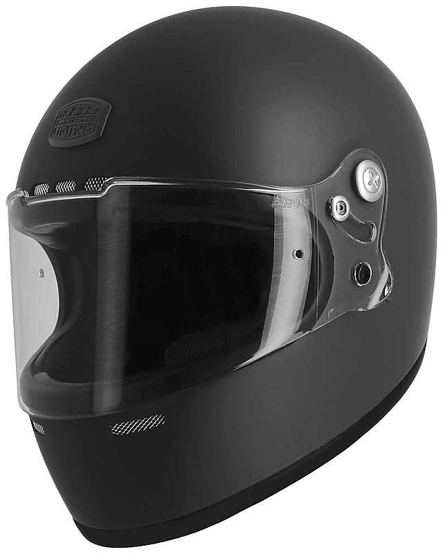 Integral Motorcycle Helmet Custom Astone GT Retro Matt Black For Sale ...