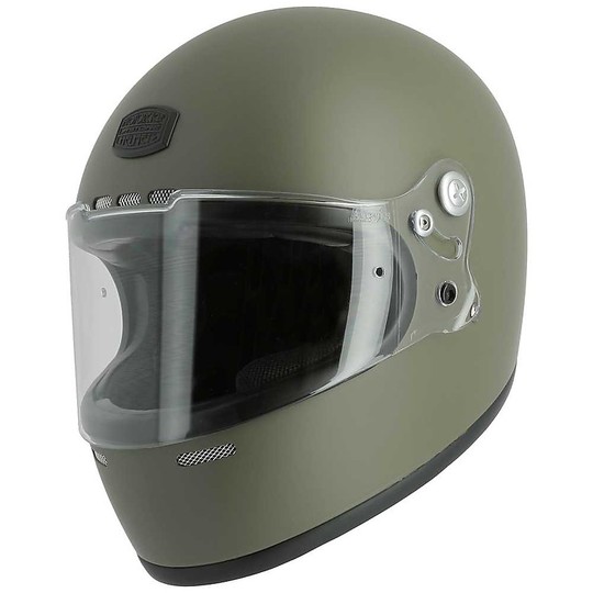 Integral Motorcycle Helmet Custom Astone GT Retro Matt Green For Sale ...