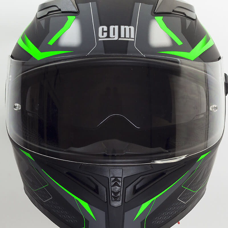 Integral Motorcycle Helmet Double Visor CGM 316G MACH 2 Fluo Green ...