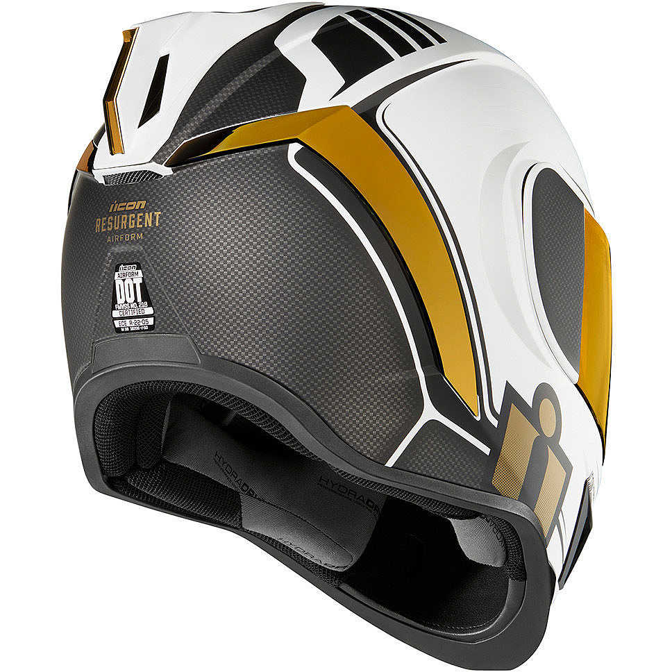 Integral Motorcycle Helmet Icon AIRFORM Resurgent White For Sale Online ...