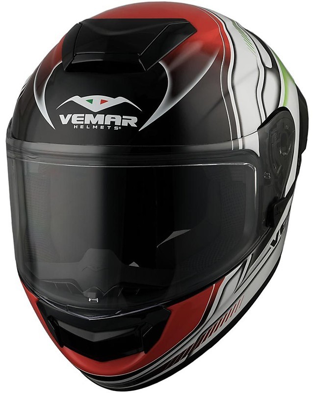 Integral Motorcycle Helmet in Fiber Vemar Hurricane Racing H004 Italy ...