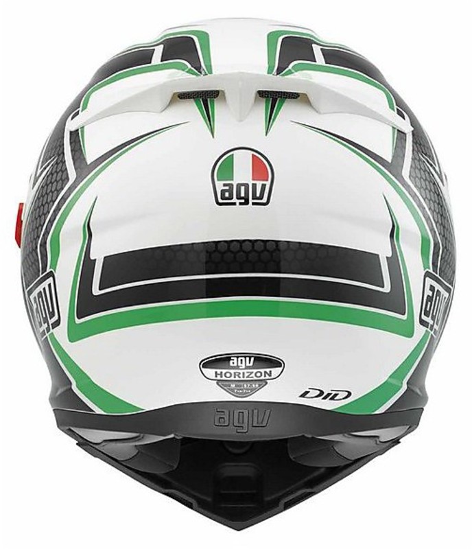 Integral Motorradhelm AGV Horizon Multi Racer Carbon-Weiß-Grün Online ...