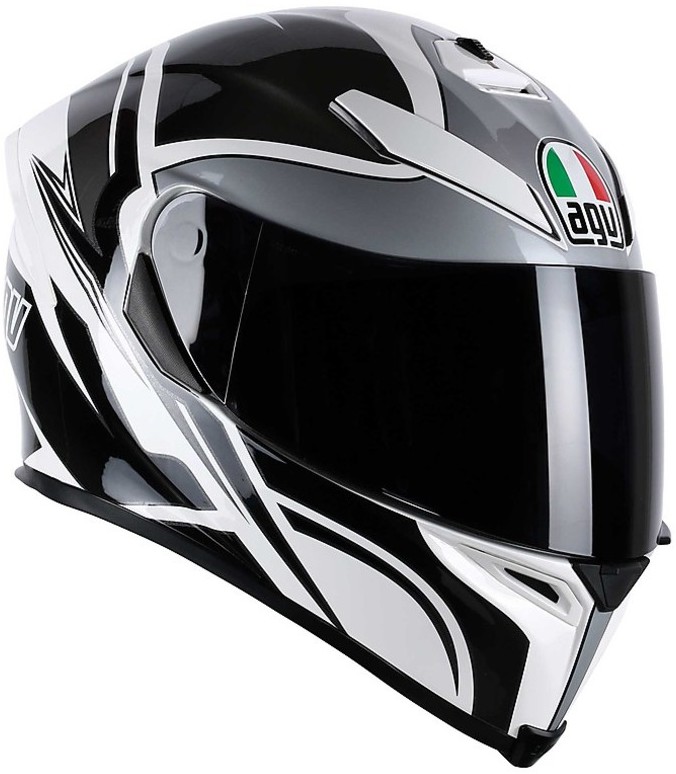 Integral Motorradhelm Agv K-5 2015 New Multi Roadracer Weiß Gunmetal ...