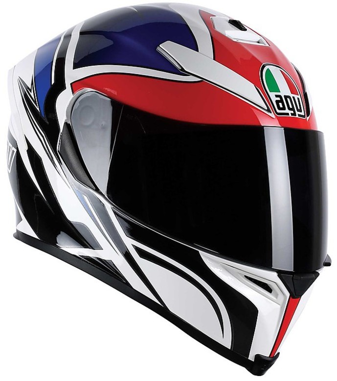 Integral Motorradhelm Agv K-5 Multi Roadracer Weiß Rot Blau Online ...