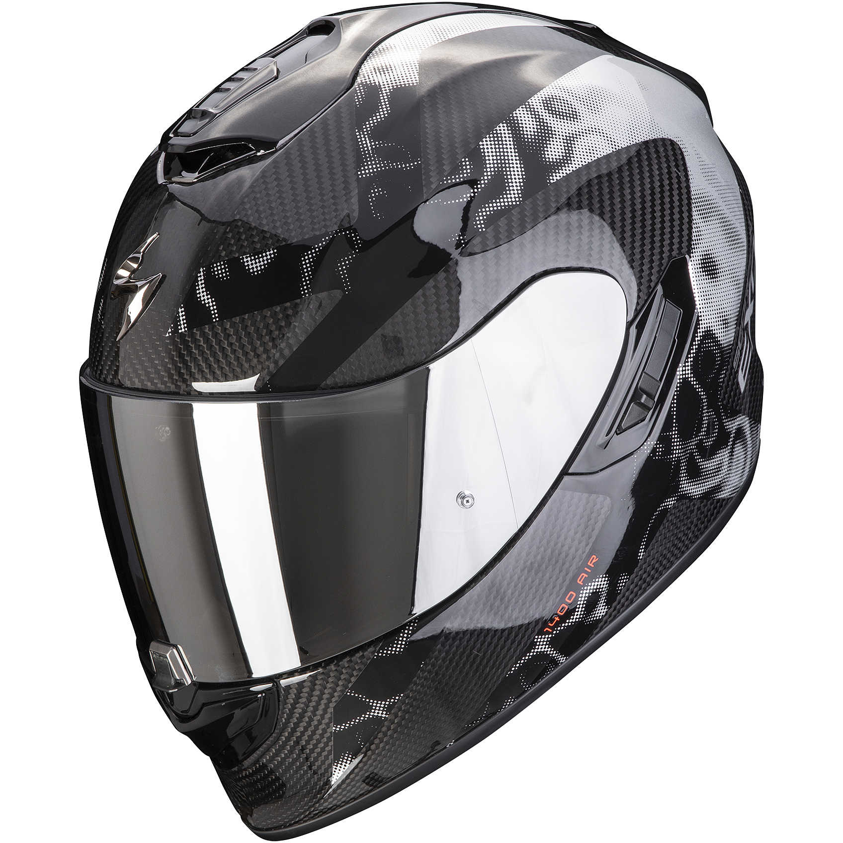 Integral Motorradhelm Scorpion EXO-1400 CARBON AIR CLONER Silber Online ...